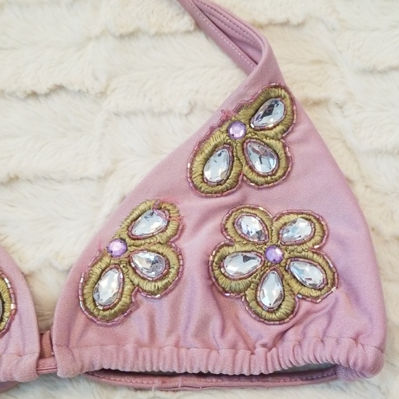 Vix Paula Hermanny | Swim | Vix Paula Hermanny Crystal Embroidered ...